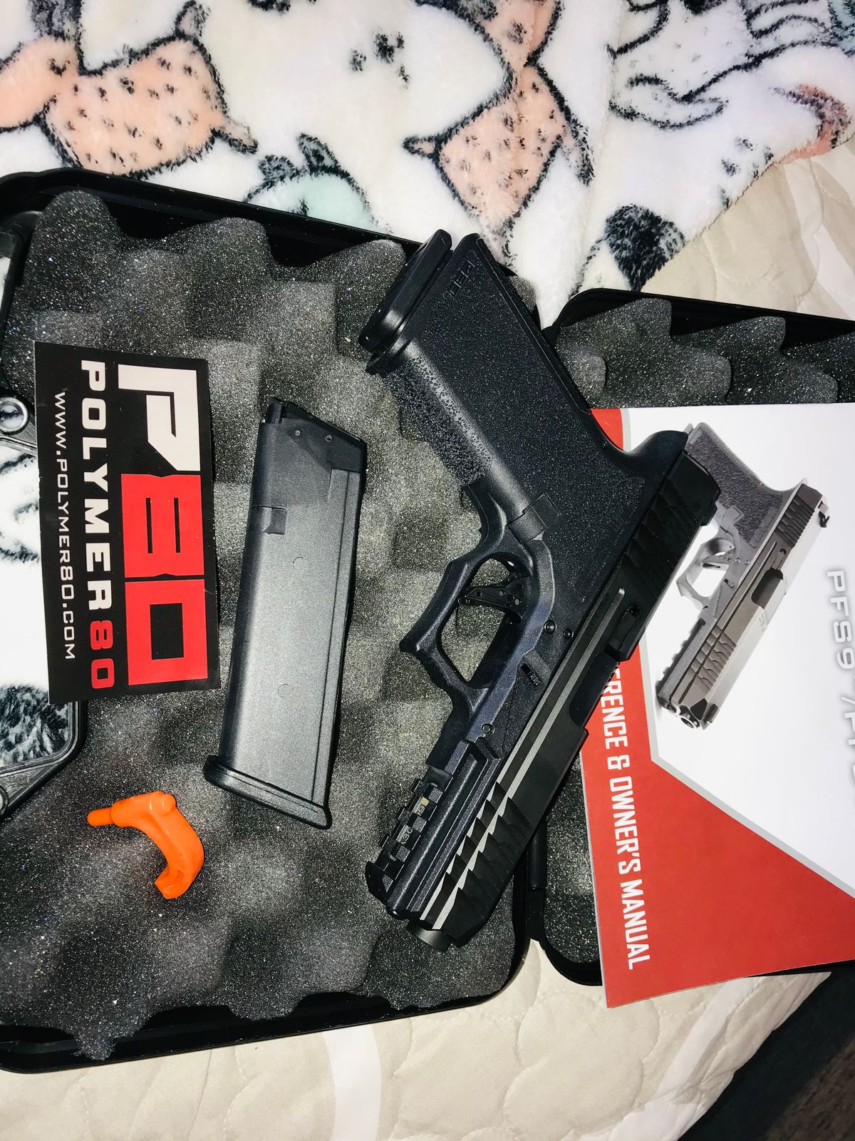 P80 9fs9 /Glock 17 Polymer 80 Model Pfs9 9mm 2-17 Round Magazines Like ...